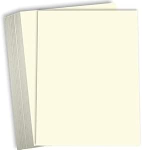 Hamilco Cream Colored Cardstock Thick Paper - 8 1/2 x 11" Heavy Weight ...