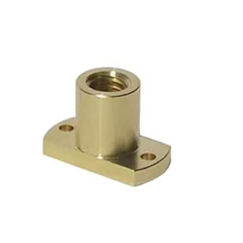 Threaded Backlash T12 Lead Screw Rod with Brass Flange Nut 2mm 3mm ...