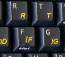 ALBANIAN KEYBOARD STICKERS TRANSPARENT YELLOW LETTERS FOR COMPUTER ...