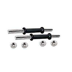 Buy GOLD FITNESS Steel Dumbell Rods with PVC Grip and Locks, 14-Inch ...