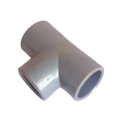 Hardware PVC TEE 32 X25 MM (4 PCS) Gray Colour Thread 3-Way Tee Pipe ...