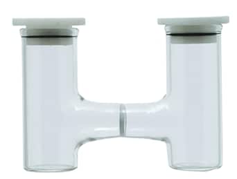 MTX-Labs H-Cell with Glass Frit Separator, Dual Compartment Cell (50ml ...