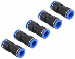 6mm to 6mm pneumatic straight equal union One Touch Push In Connector ...