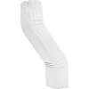 Gutter Downspout OFFSET White (Gloss) Aluminum gutter downspout elbow ...