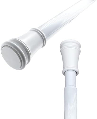 Amazon.com: Amazing Drapery Hardware 5/8 Inch White Spring Tension Rods ...