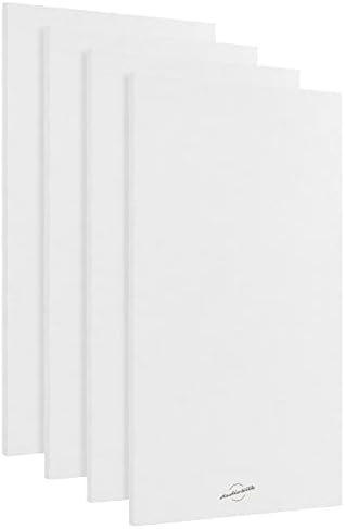 AudioSilk Acoustic Panels, 4 Pack ROOM KIT, Large, 116 x 58cm, Pure ...