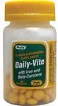 Amazon.com: Daily-Vite w/Iron & Beta Carotene 100 Tabs : Health & Household