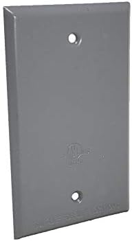 Sealproof 1-Gang Metallic Blank Weatherproof Outlet Cover, UL Listed ...
