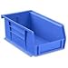 Uline Shipping Supply S-12414blu Plastic Stackable Bins Blue 7 1/2 X 4 ...