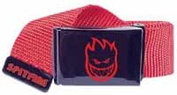Amazon.com: Spitfire Fireball Wide Web Belt Red W/Black Stripe ...