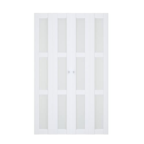 BARNER HOME Bi-Fold Doors, for 48"x 80" (Double 24" x 80" Doors ...