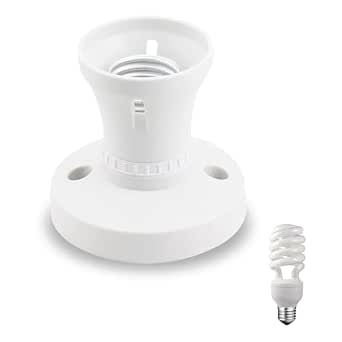 E27 Lamp Base Socket Converter, E27 Light Bulb Holder, Screw Light Bulb ...