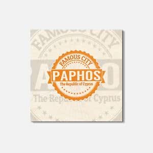 Amazon.com - Pack of 6 2 Inch Stickers - Paphos City Cyprus Grunge ...