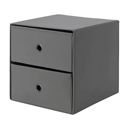 Ikea Mini chest with 2 drawers (Grey, 1) : Amazon.co.uk: Home & Kitchen