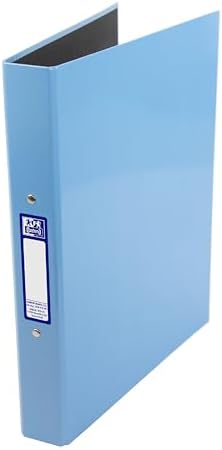 Oxford Premium A4 Ring Binder, Light Blue Single Folder, 25mm Capacity ...
