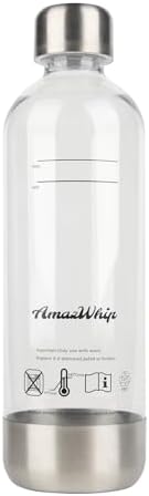 Amazon.com: AMAZWHIP Replacement Bottle for Carbonating Sparkling Water Machine, 1 Liter (1 pack ...
