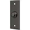 Deltana Bell Button,Rectangular Contemporary Oi, Oil Rubbed Bronze ...