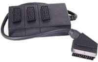 New 3 SCART LEADS INTO 1! Socket/lead/Splitter/Adapter: Amazon.co.uk ...