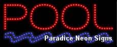 Amazon.com : Pool LED Sign 11x27 : Patio, Lawn & Garden