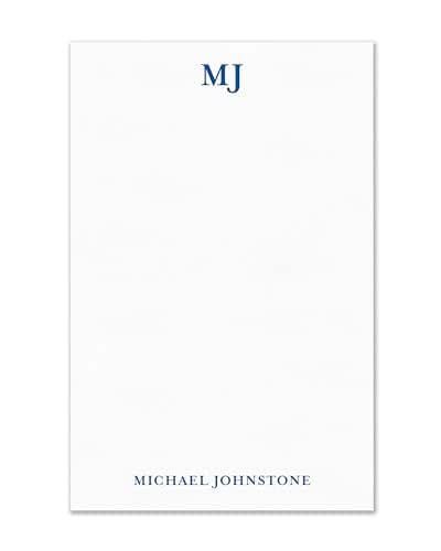 Amazon.com: Personalized Notepad with Monogram and Name, Monogrammed ...