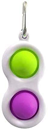 Prabar Creations Simple Dimple Key Chain Pop It Mini Key Ring Fidget ...