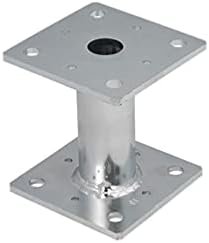 Heavy Duty Galvanised Elevated Post Base Support Fence Foot (Size: 100 ...