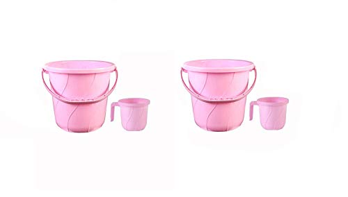 Milton Orbit 25 L Plastic Bucket (Pink) - Pack of 2 : Amazon.in: Home ...