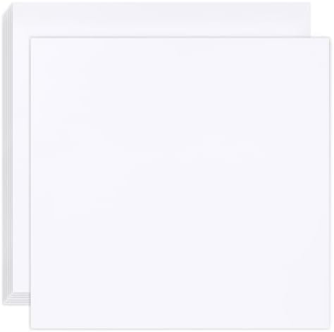 Amazon.com : Koogel 25 Sheets Cardstock for Crafts, White Construction ...