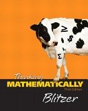 Thinking Mathematically: Blitzer, Robert: 9780131432444: Amazon.com: Books