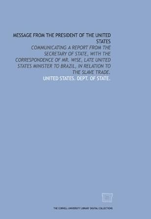 Amazon.com: Message from the President of the United States ...