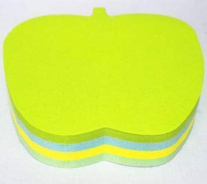 Paaroots Pack of 1 Cute Apple Shaped Sticky Notes, 100 Sheets, Five ...