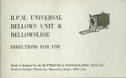 BPM Bellows Universal - original instruction manual: Amazon.co.uk: Books