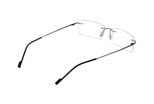 Buy Krishna Optical Rimless Black Cut Power glasses For Men And Women ...