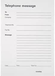 Office Depot A5 Telephone Message Pad Pack of 10 : Amazon.co.uk: Health ...