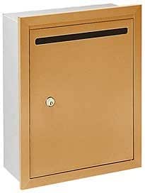 Architectural 2245 Satin brass RECESSED MOUNTED LETTER BOXES - Security ...