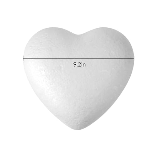 Snapklik.com : Crafare 9 Inch Craft Foam Hearts 2 Pack Polystyrene ...