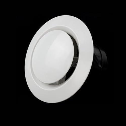 1 Pcs 4"/100mm Round Ceiling Vent,Round Indoor Vent Covers for Walls,Adjustable Plastic Air Vent ...