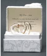 Amazon.com: True Love, Glass Ring Figurine in Silk Gift Box : Home ...