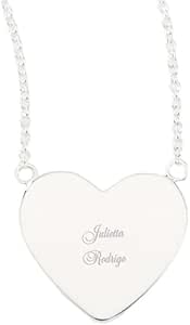 Amazon.com: THINGS REMEMBERED Engraved Sterling Silver Heart Necklace ...