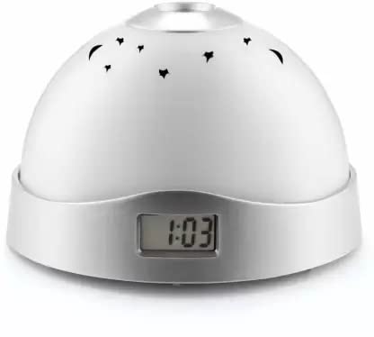 Buy VIP Digital Projection Night Sky Moon Stars Projection Clock with ...