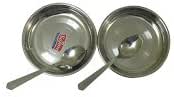 Amazon.com | CwC pure stainless steel set of two pudding and two spoons ...