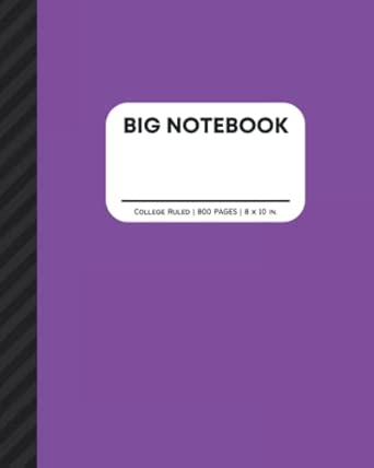 Big Notebook 800 Pages: College Ruled Giant Huge Notebook | Extra Large ...
