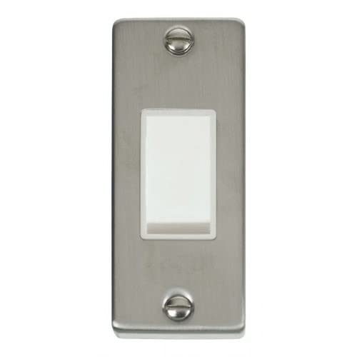 Click Deco Victorian Stainless Steel Single Architrave Switch Kit with ...