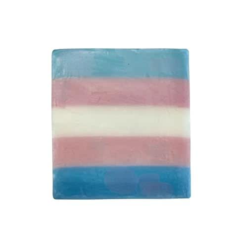 Amazon.com: Trans flag soap. Lemongrass and verbena | 4.5oz | Handmade ...
