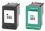 Hp 350 & HP 351, black & colour, 2 pack, compatible ink cartridges ...