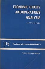 Buy Economic Theory and Operations Analysis Book Online at Low Prices ...