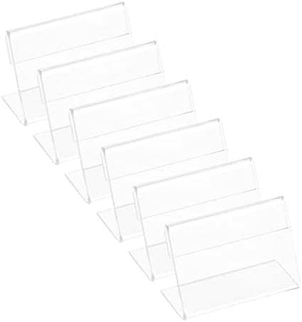 Amazon.com: Daletu Mini Acrylic Sign Holder, 30 PCS Name Card Price Tag ...