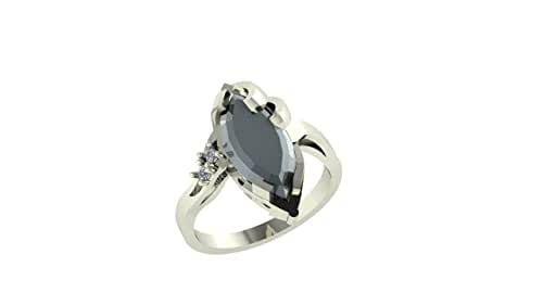 Black Alaskan Diamond Ring - Cordova (10 K - White Gold) : Amazon.ca ...