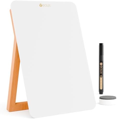 Amazon.com : Desktop Dry Erase Board Personal Whiteboard with Stand! 11 ...