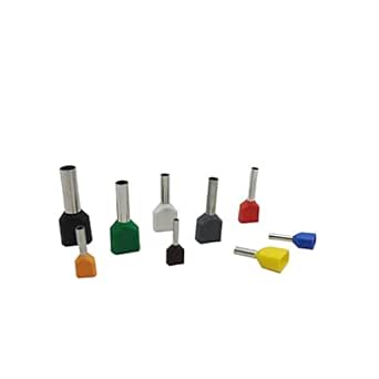 100Pcs TE0508 TE7508 Double Pipe Twin Cord Electrical Wire Insulated ...